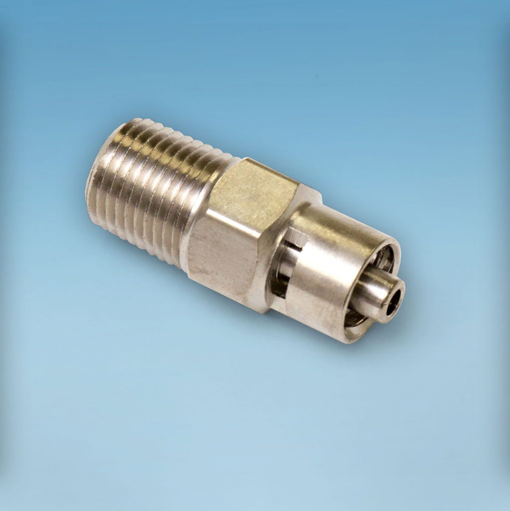 Fitting, Male luer lock, 1/8”NPT male - Crescent Design